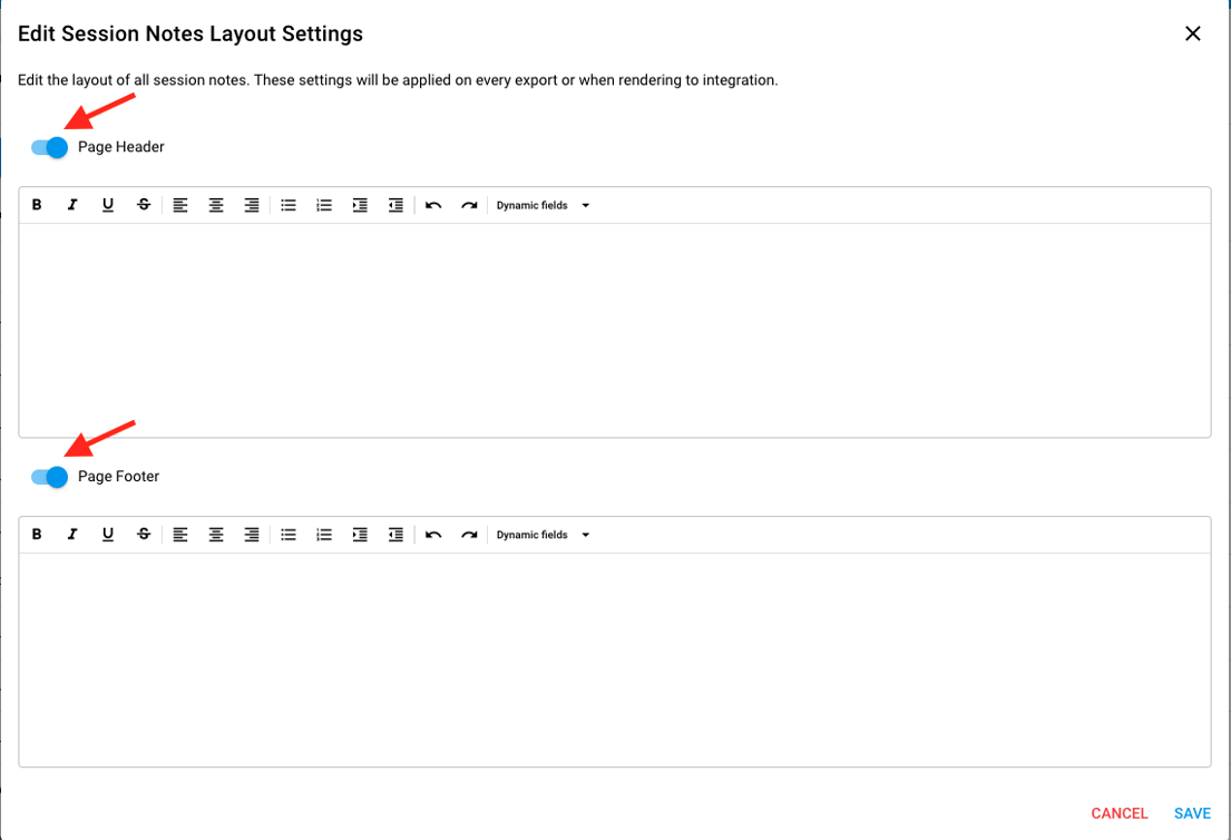 Creating Session Note Templates in Hi Rasmus