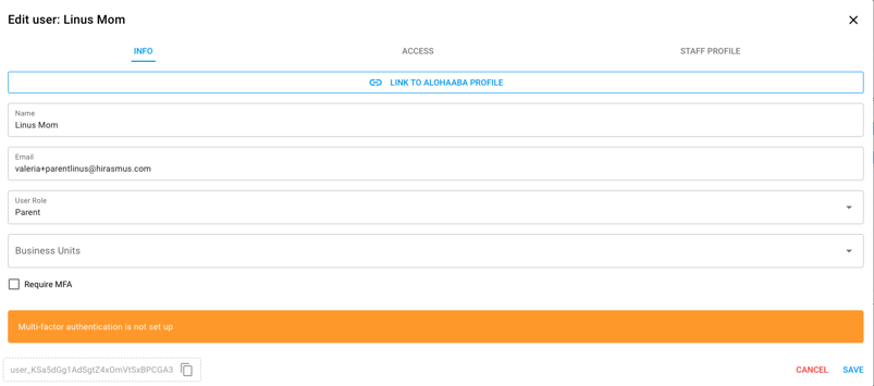 Managing Users in Hi Rasmus