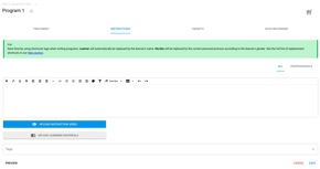 Setting up Programs: An Overview