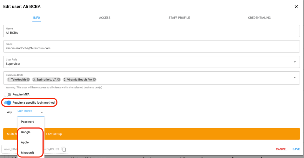 Requiring Single Sign On for Hi Rasmus Users