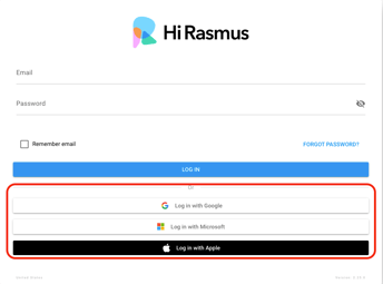 Logging into Hi Rasmus using a Single Sign On Method