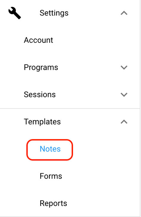 Creating Session Note Templates in Hi Rasmus