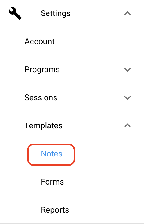 Creating Session Note Templates in Hi Rasmus