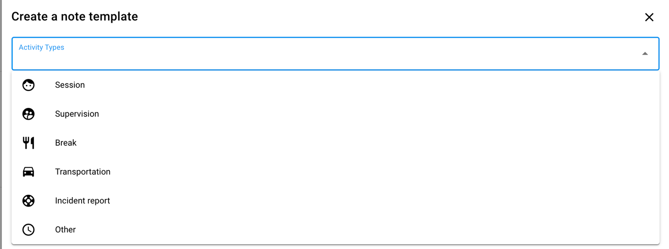Creating Session Note Templates in Hi Rasmus