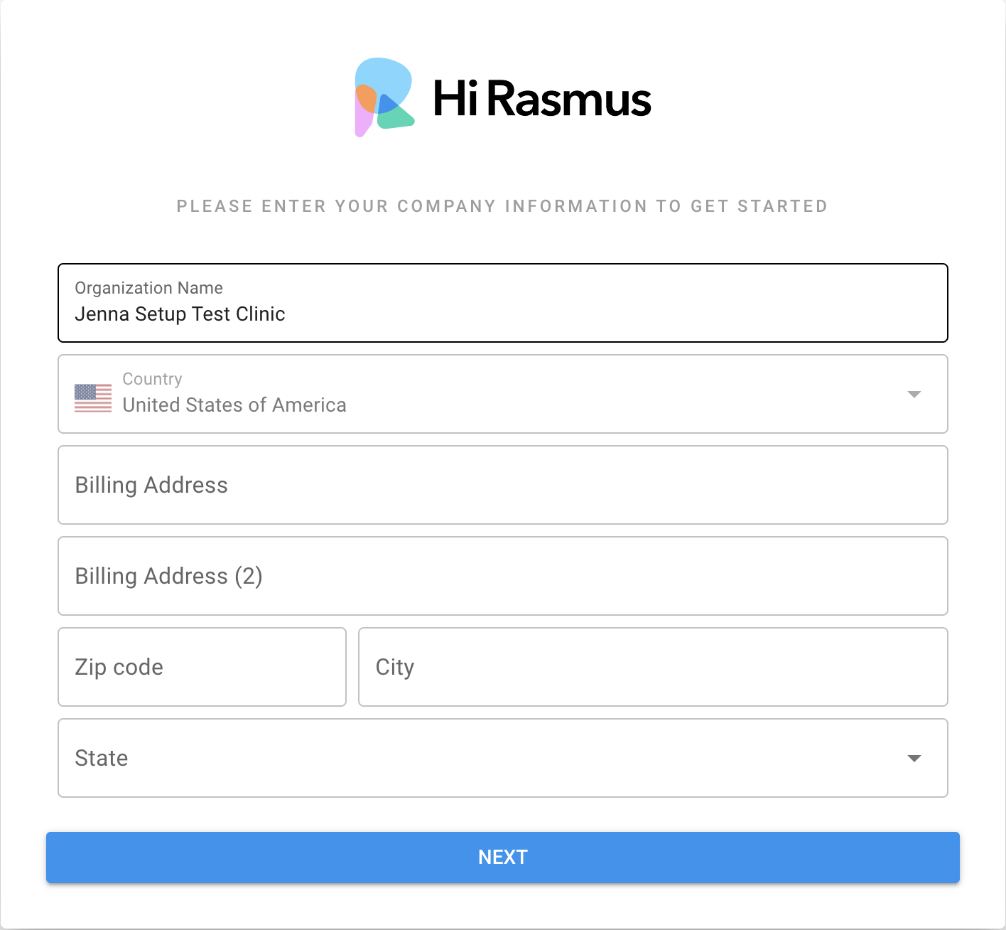 Quickstart Guide: Setting up your organization's Hi Rasmus Account