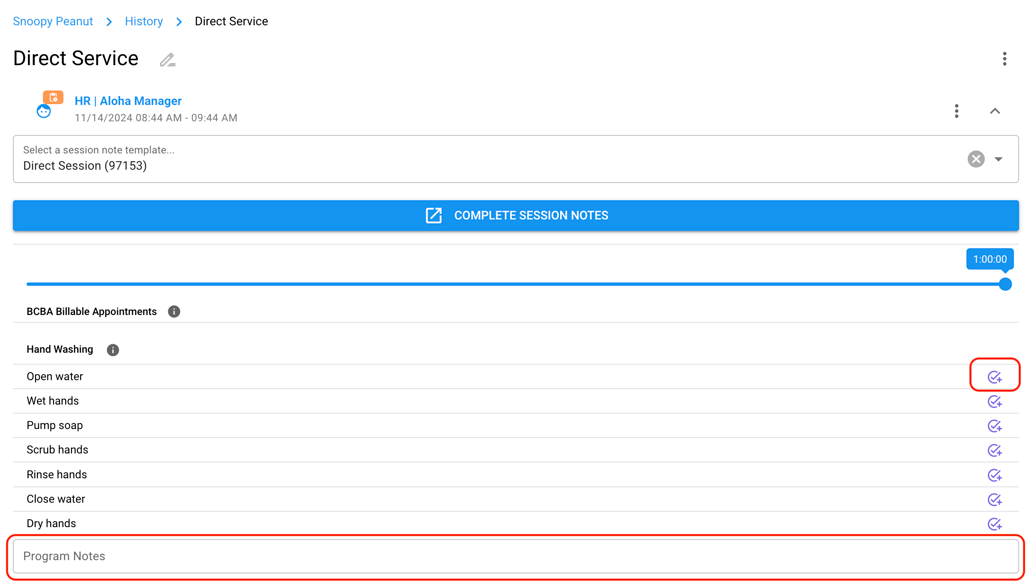 How to: Create a session note without running a session (Manual Session ...