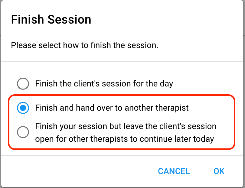 Session Note Settings: Splitting Data in Session Notes by User