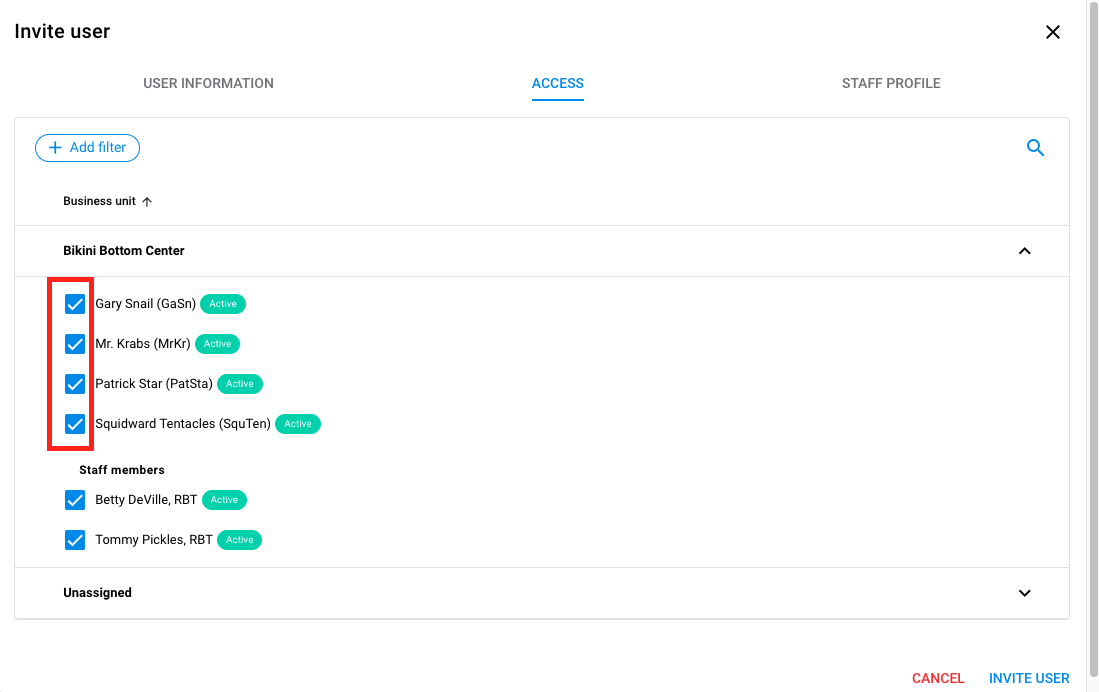 Link users to their client's profile