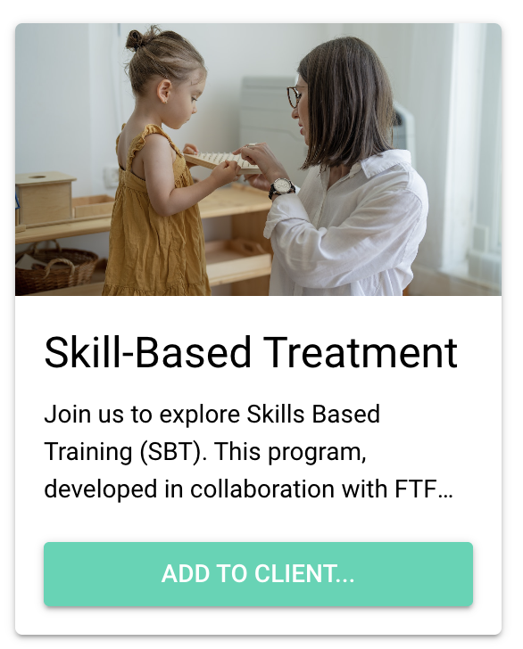 How do I work with Skill-Based Treatment?