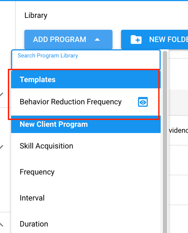 Creating Program Templates
