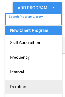 Duration Programs