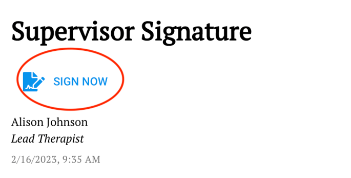Signatures on Treatment Plans as a Staff Member