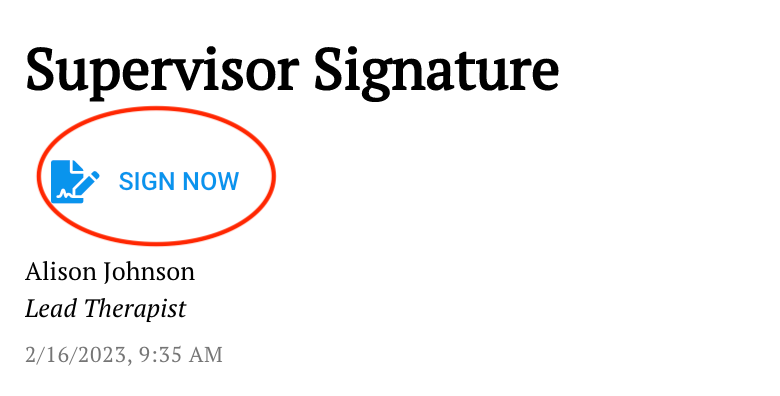 Signatures on Treatment Plans as a Staff Member