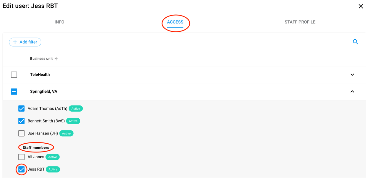 Assigning the RBT Training