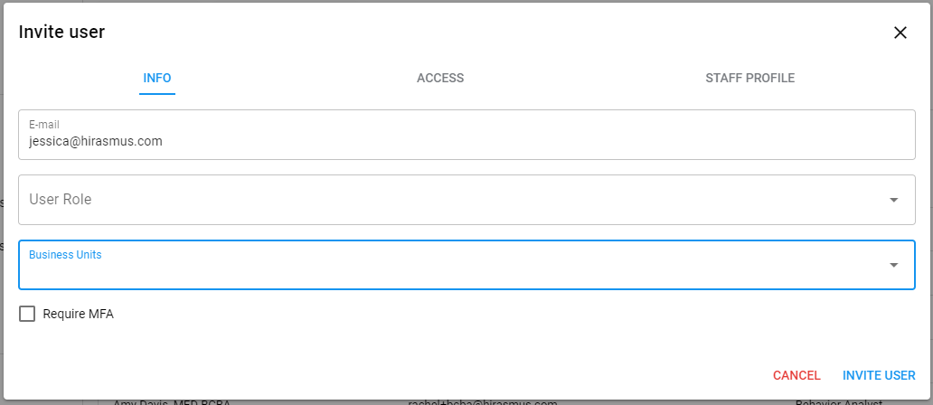 Inviting New Users to Hi Rasmus [Manager Level]