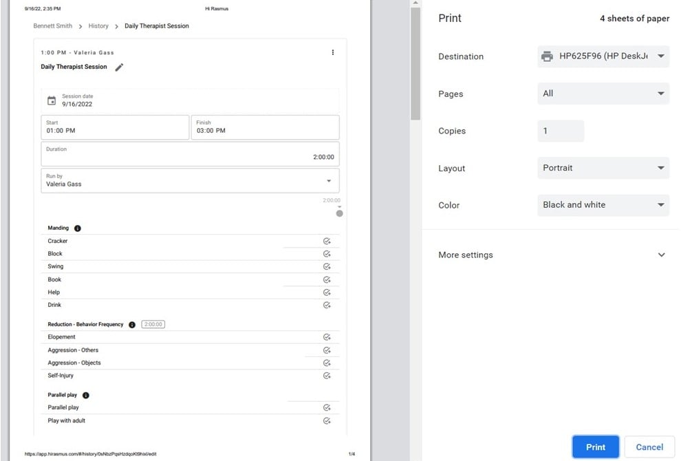 Printable Data Sheet