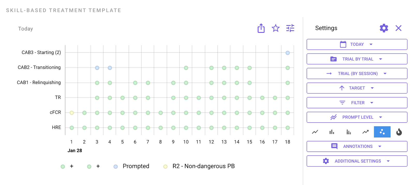Navigating Graph Settings